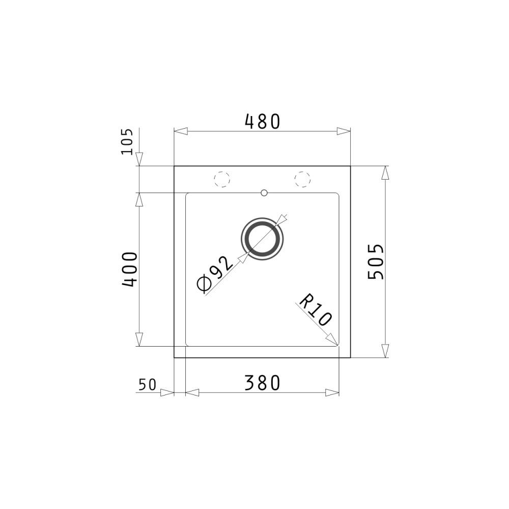 Set Pyramis chiuveta granit ALYA 1B & baterie ASALIA Negru