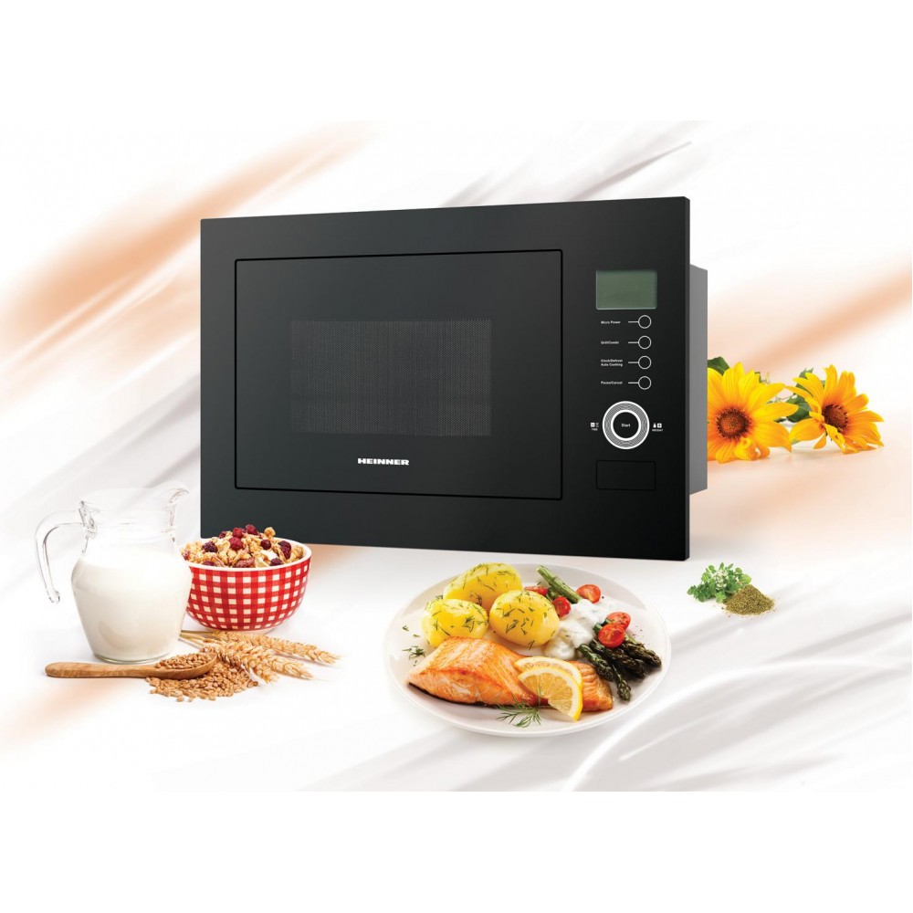 Cuptor cu microunde incorporabil Heinner HMW-25BIGBK